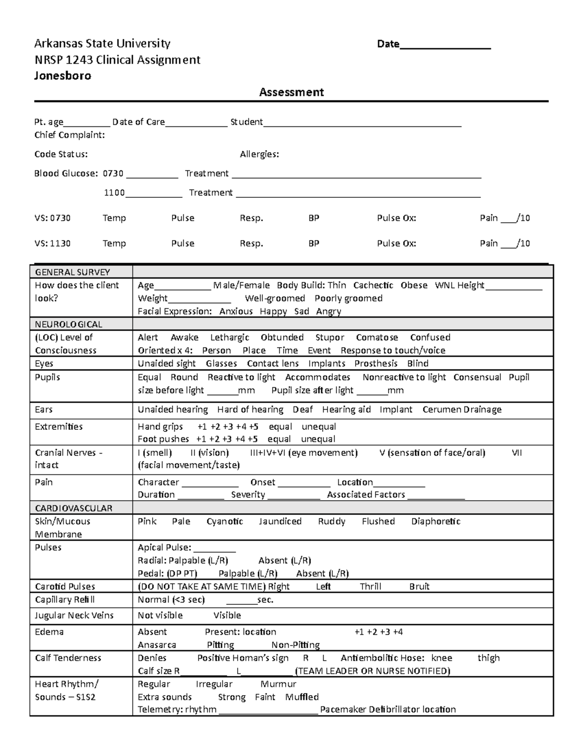 2021 Blank Weekly Concept MAP NRSP 1243 - Arkansas State University ...
