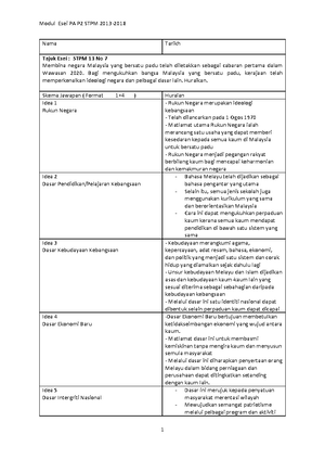 Esei pam sem 1 - Cth jwpn - Dibina oleh: Puan Salmiah binti Ramli (rasahati) SOALAN-SOALAN STPM ...