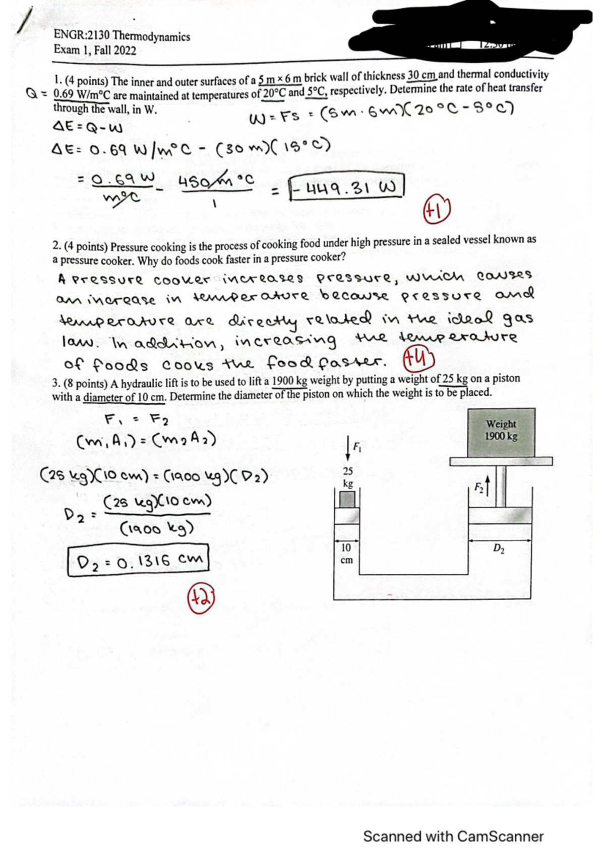 Thermo exam 3 - Exam 1 - ENGR21300EX4 - Studocu
