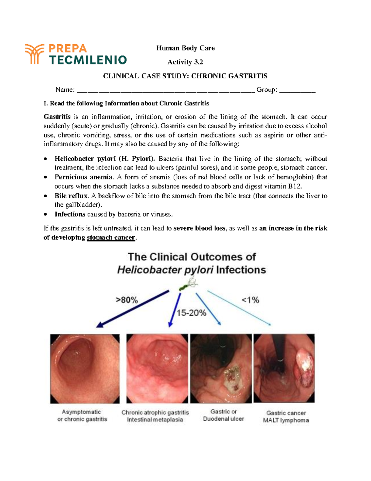 Clinical Case CG - No lo compien verbatim - Human Body Care Activity 3 ...