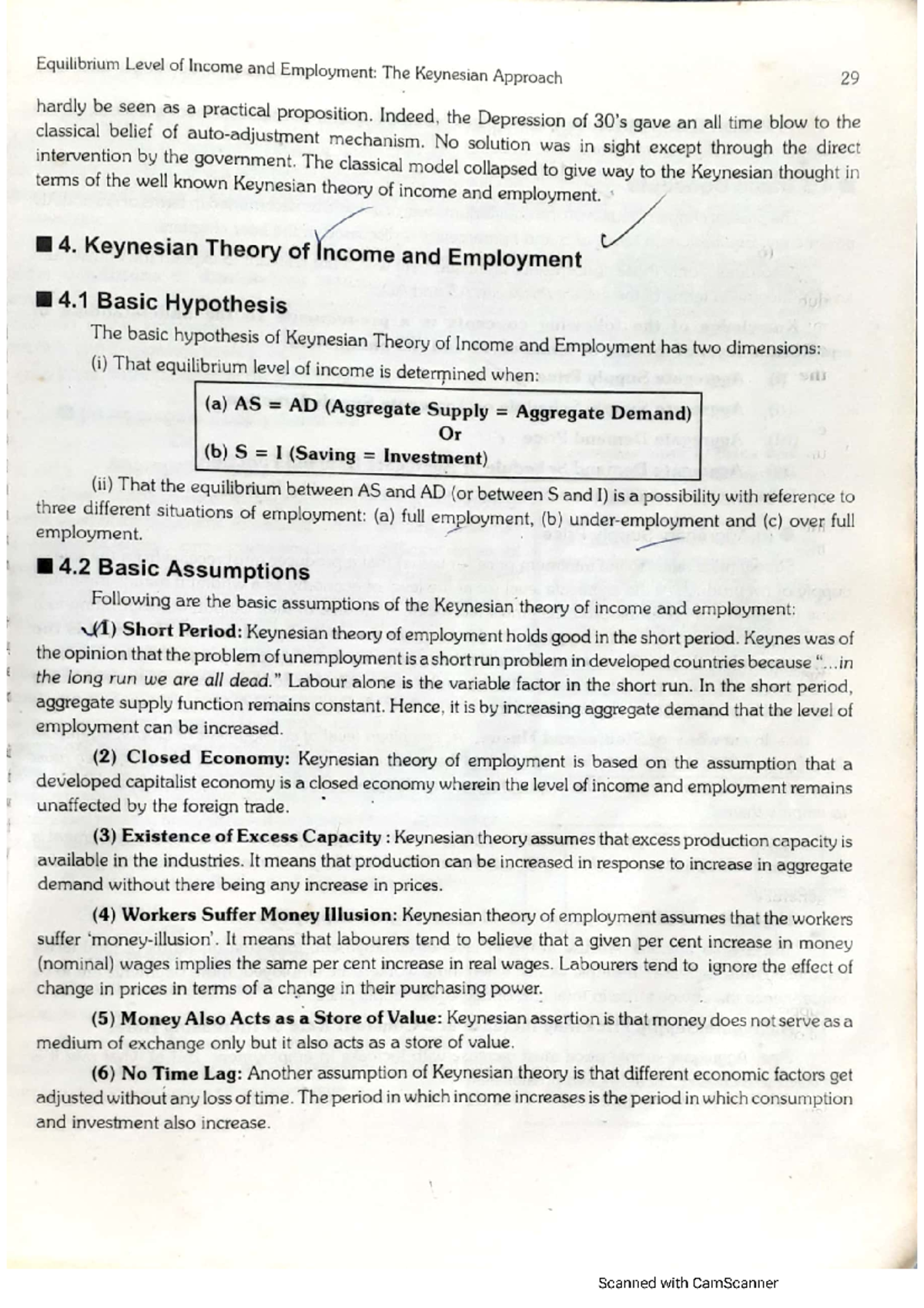 Keynesian Theory of Income and Employment - Microprocessor and ...