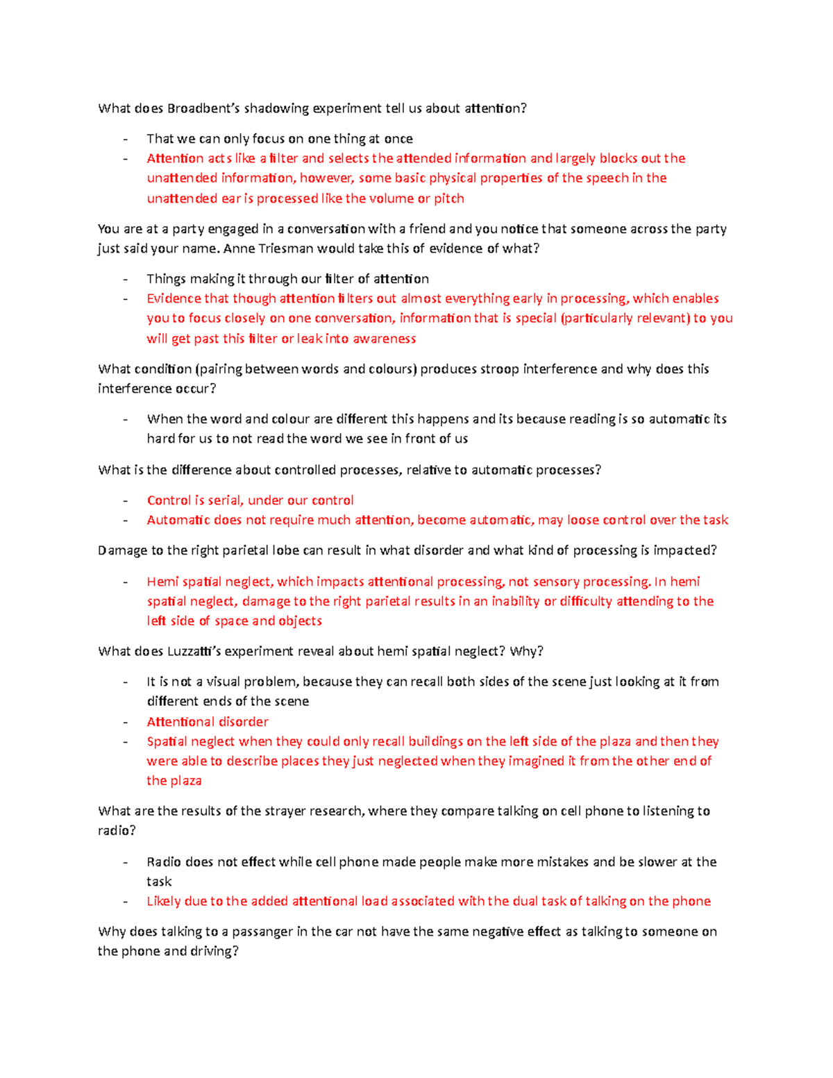 Module 4 Questions - What does Broadbent’s shadowing experiment tell us ...