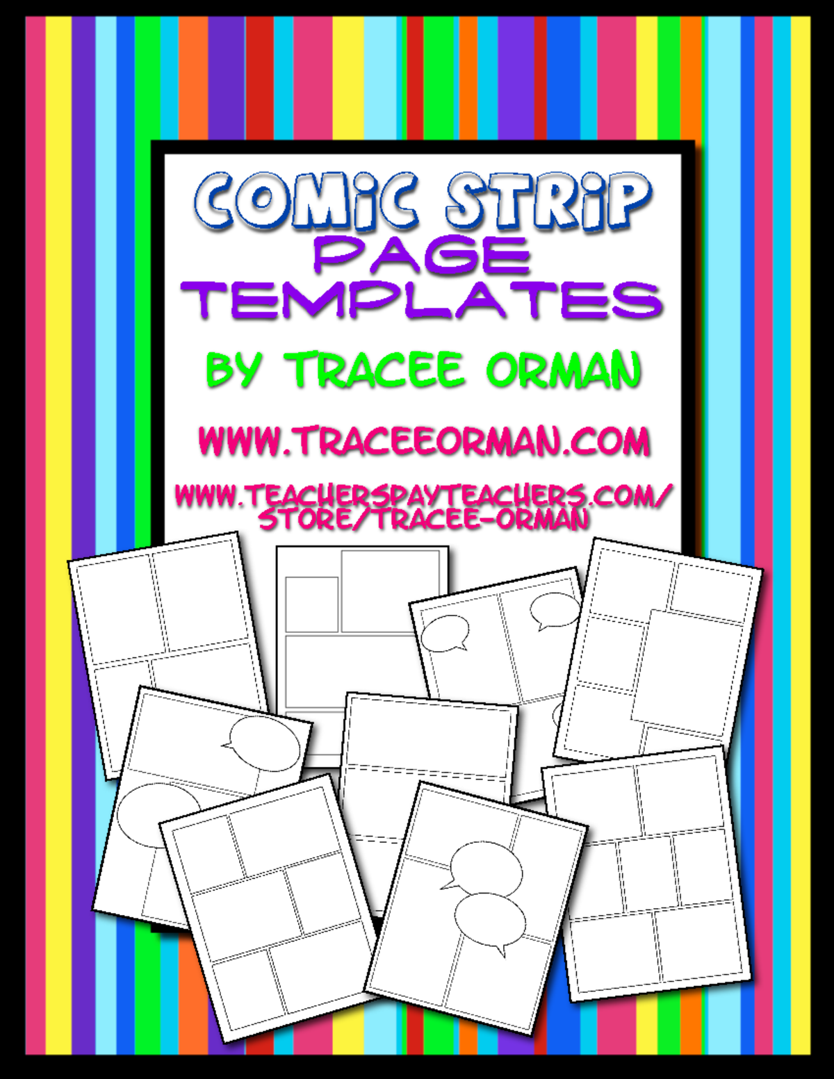 Free Download Comic Strip Template Pagesfor Creative Assignments-1 ...