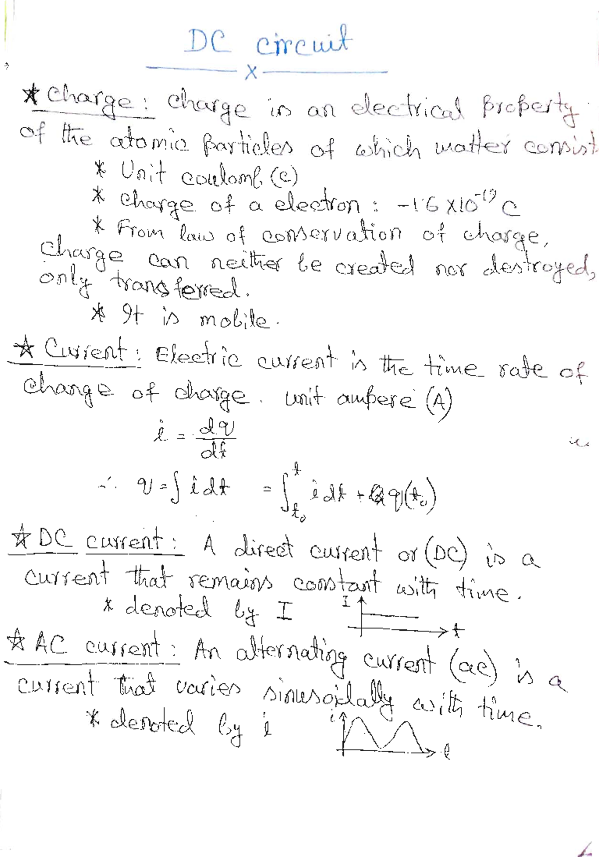 Electrical Circuit note - Electrical Circuit I - Studocu