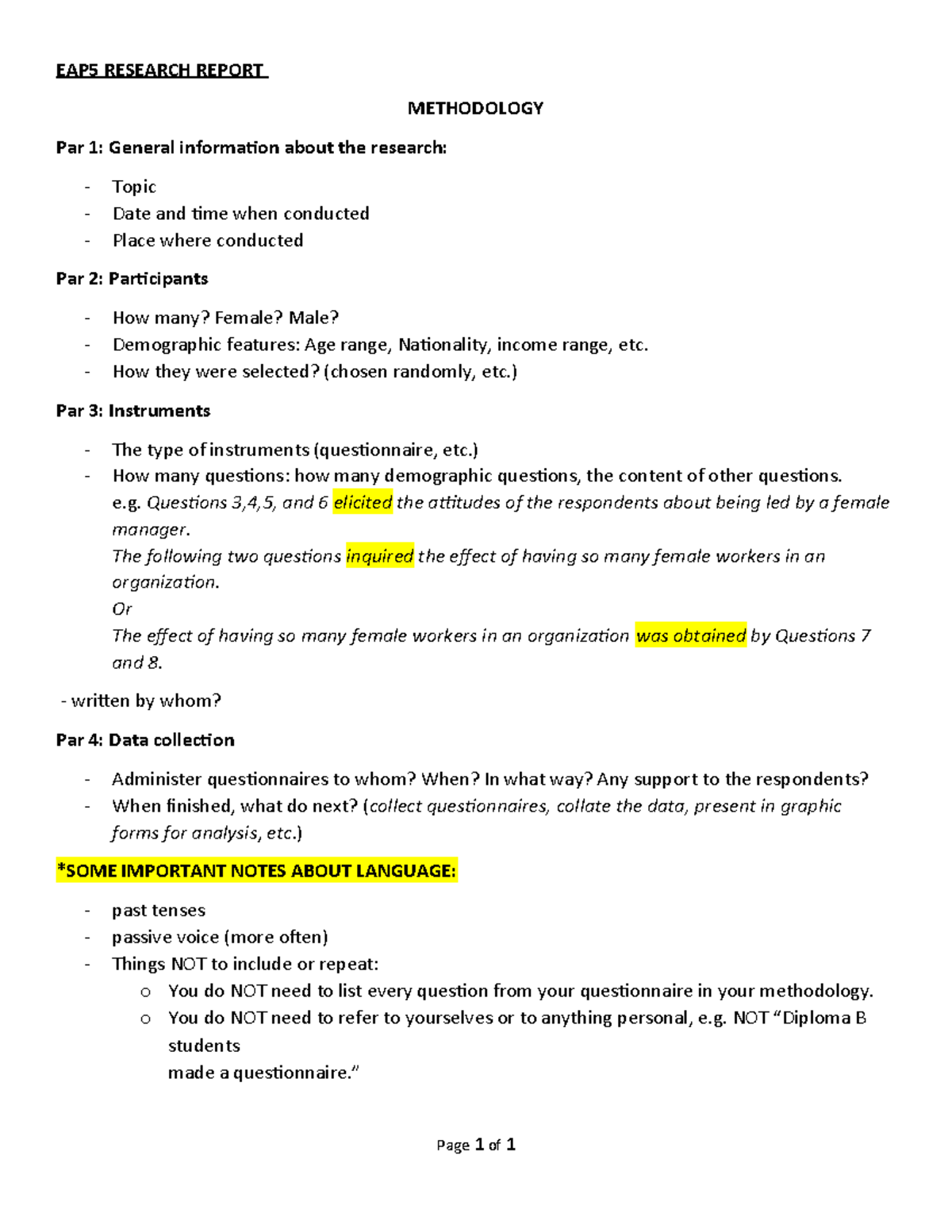 EAP5- Research- Report-Methodology - EAP5 RESEARCH REPORT METHODOLOGY ...