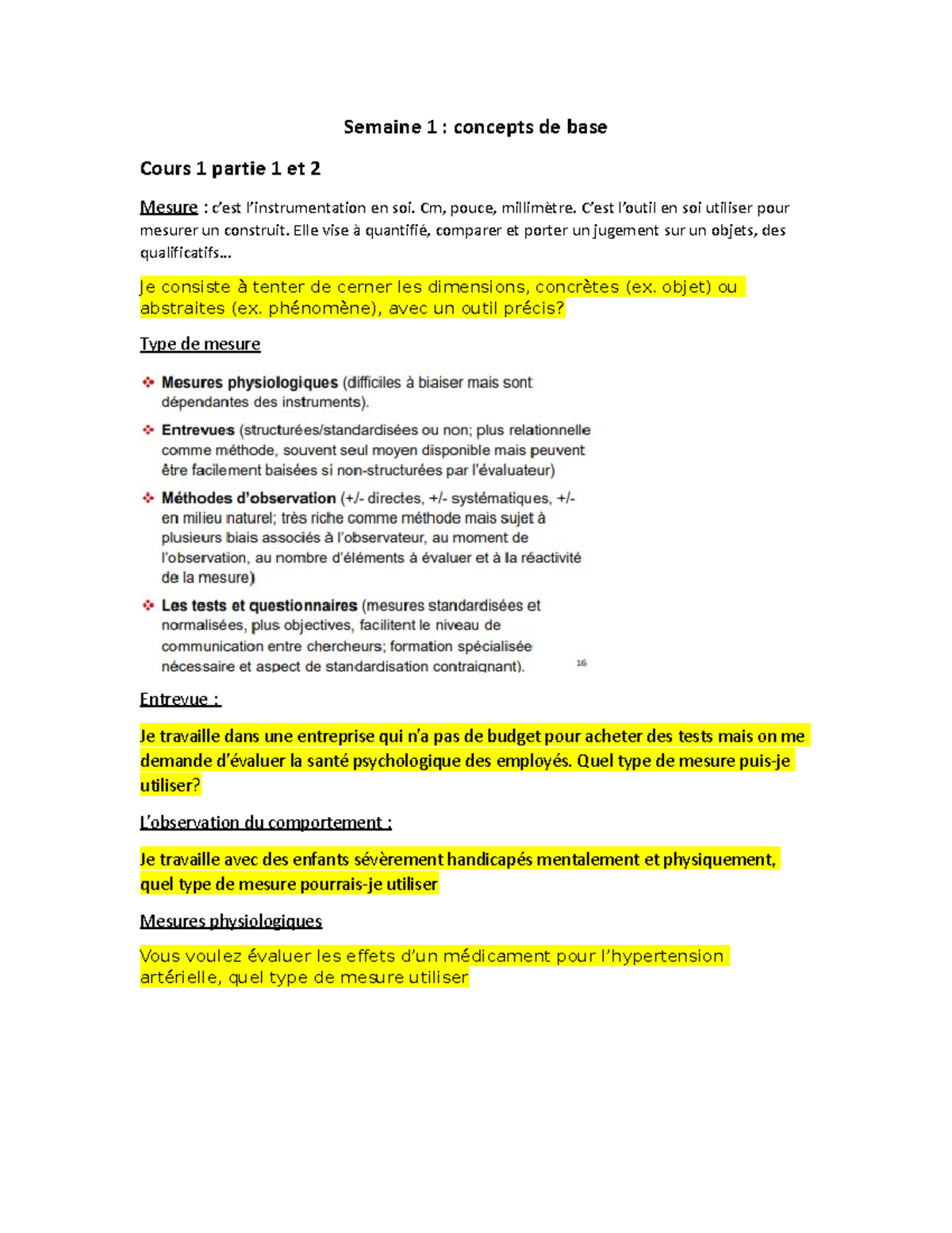 Notes de cours semaine 1 - Semaine 1 : concepts de base Cours 1 partie ...