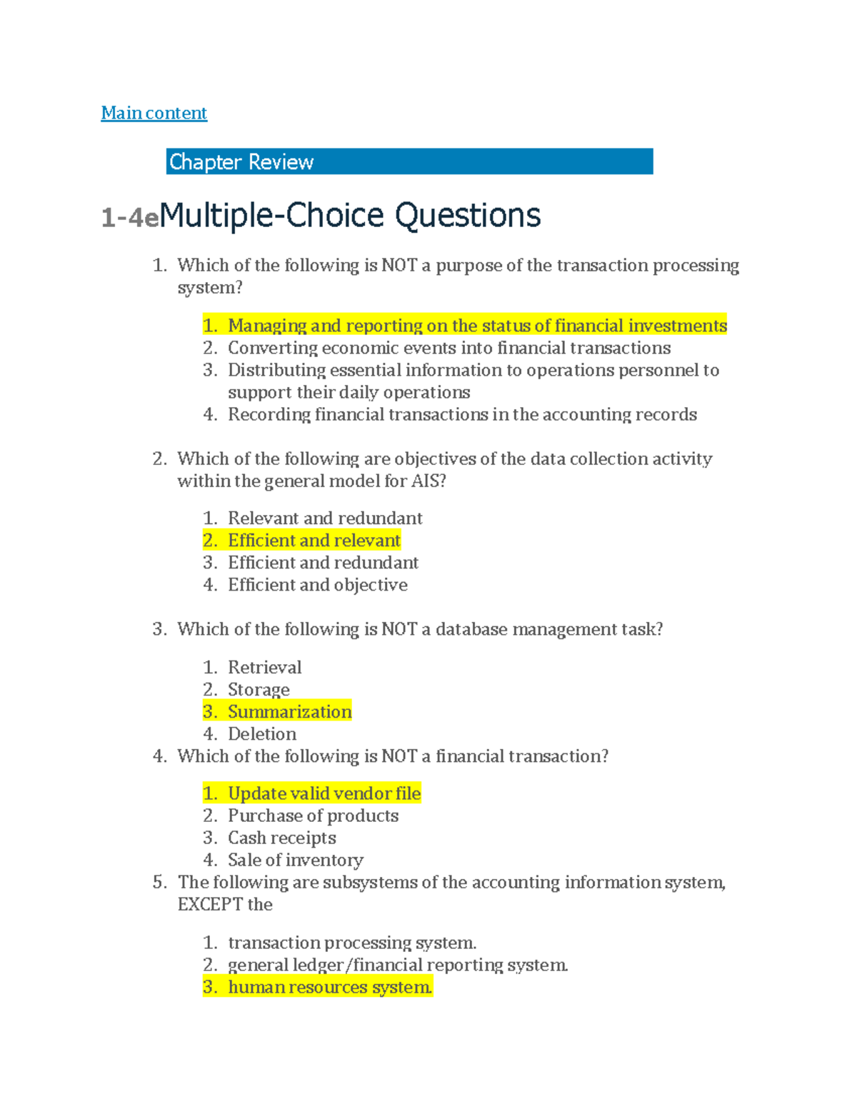AIS Mindtap MC CH1 8 - Lecture notes ADVANCE-IA-NOTES.docx - Main ...
