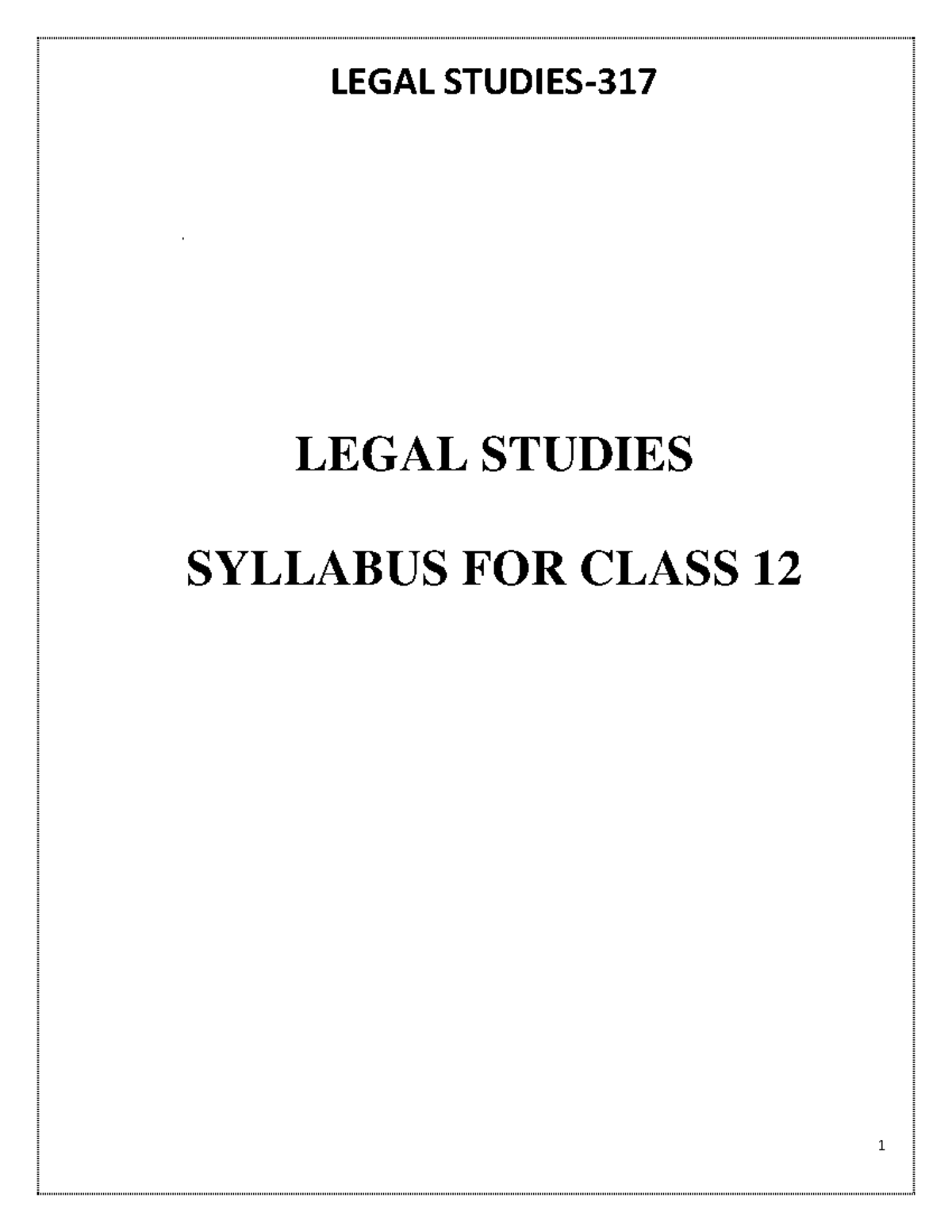 317 Legal Studies - Great information - LEGAL STUDIES- 1 LEGAL STUDIES ...