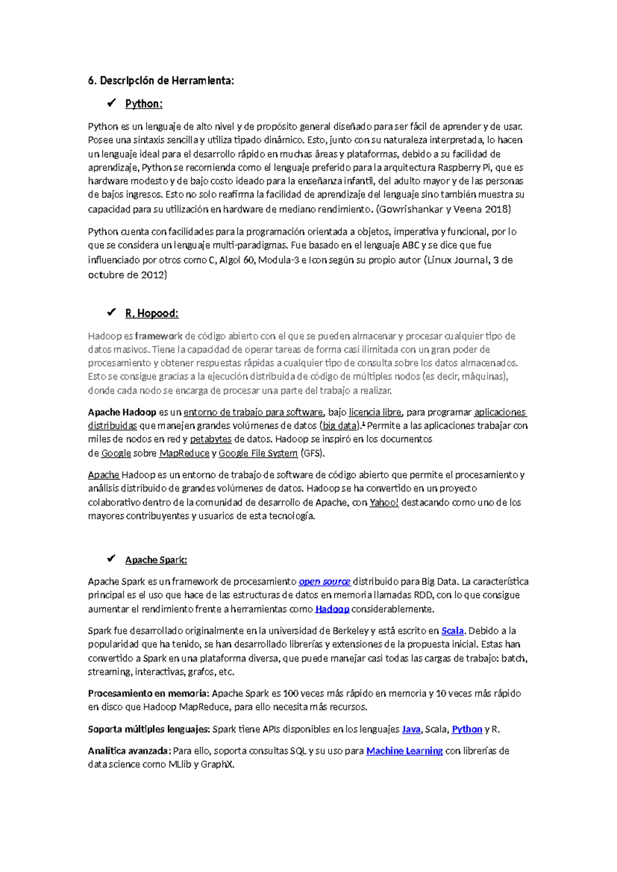 APUNTESssssssssssssss - 6. Descripción de Herramienta: Python: Python ...