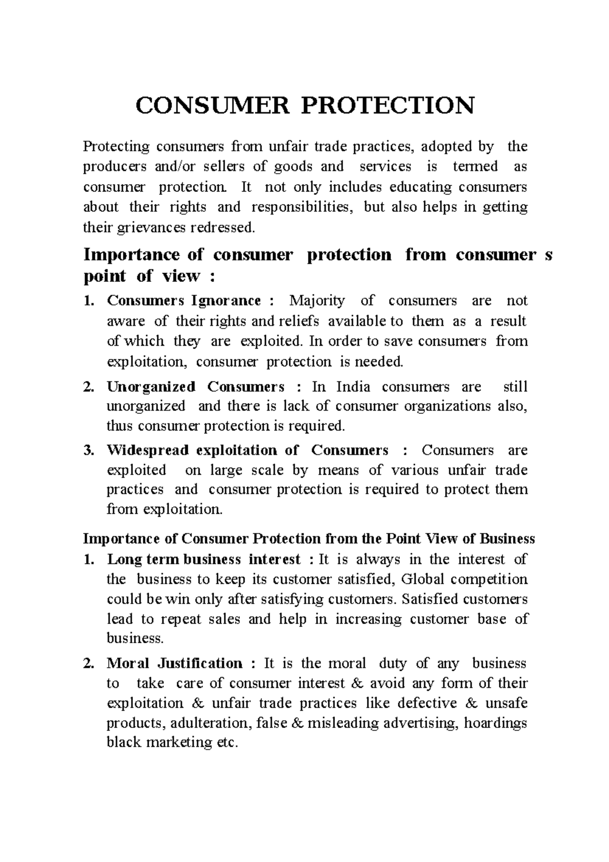 Consumer-protection - consumer protection - CONSUMER PROTECTION ...