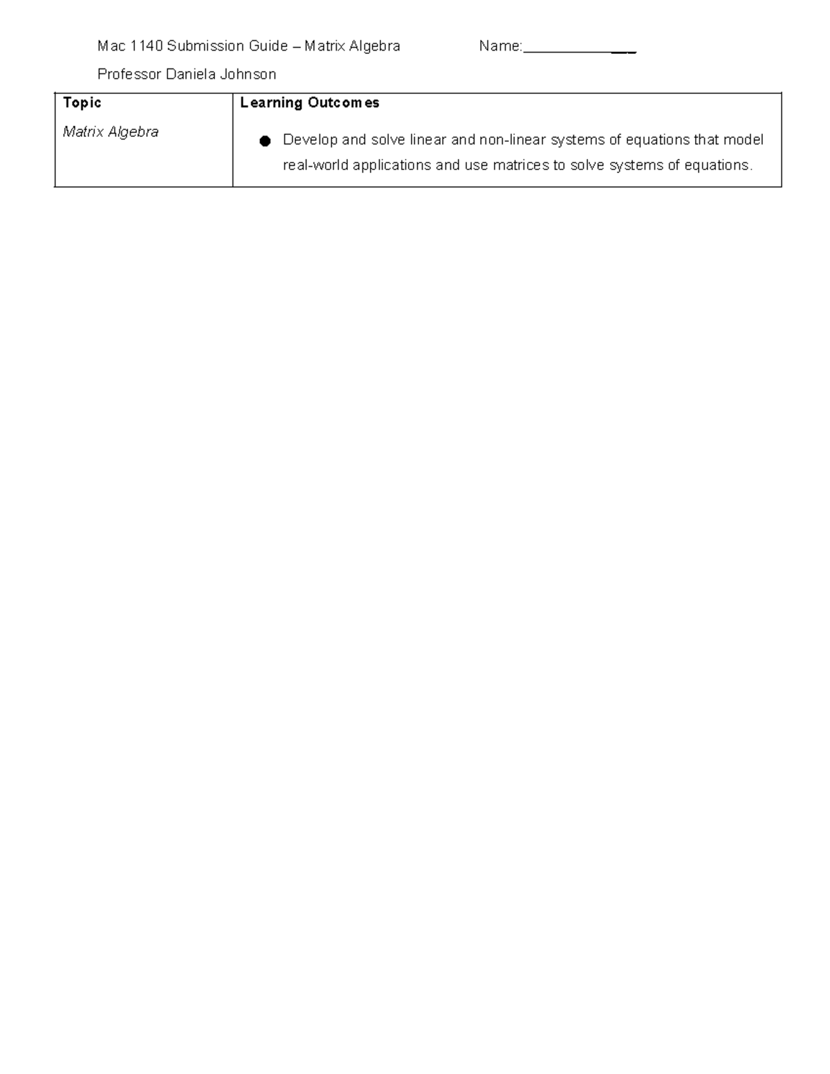 Mac 1140 Submission Application Systems of Equations Spring 2024 - Mac ...