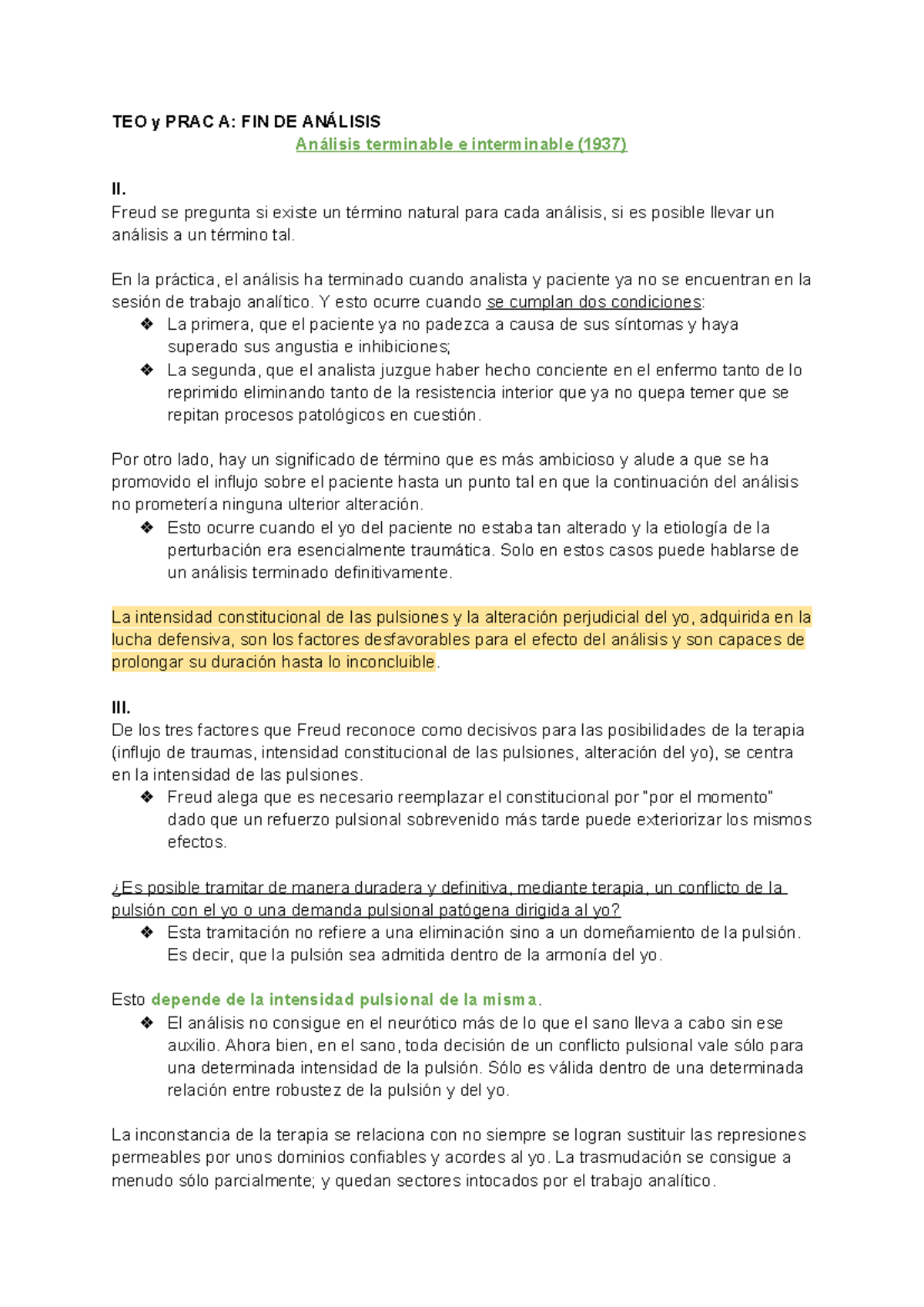 Adultos FIN DE Analisis - TEO y PRAC A: FIN DE ANÁLISIS Análisis ...