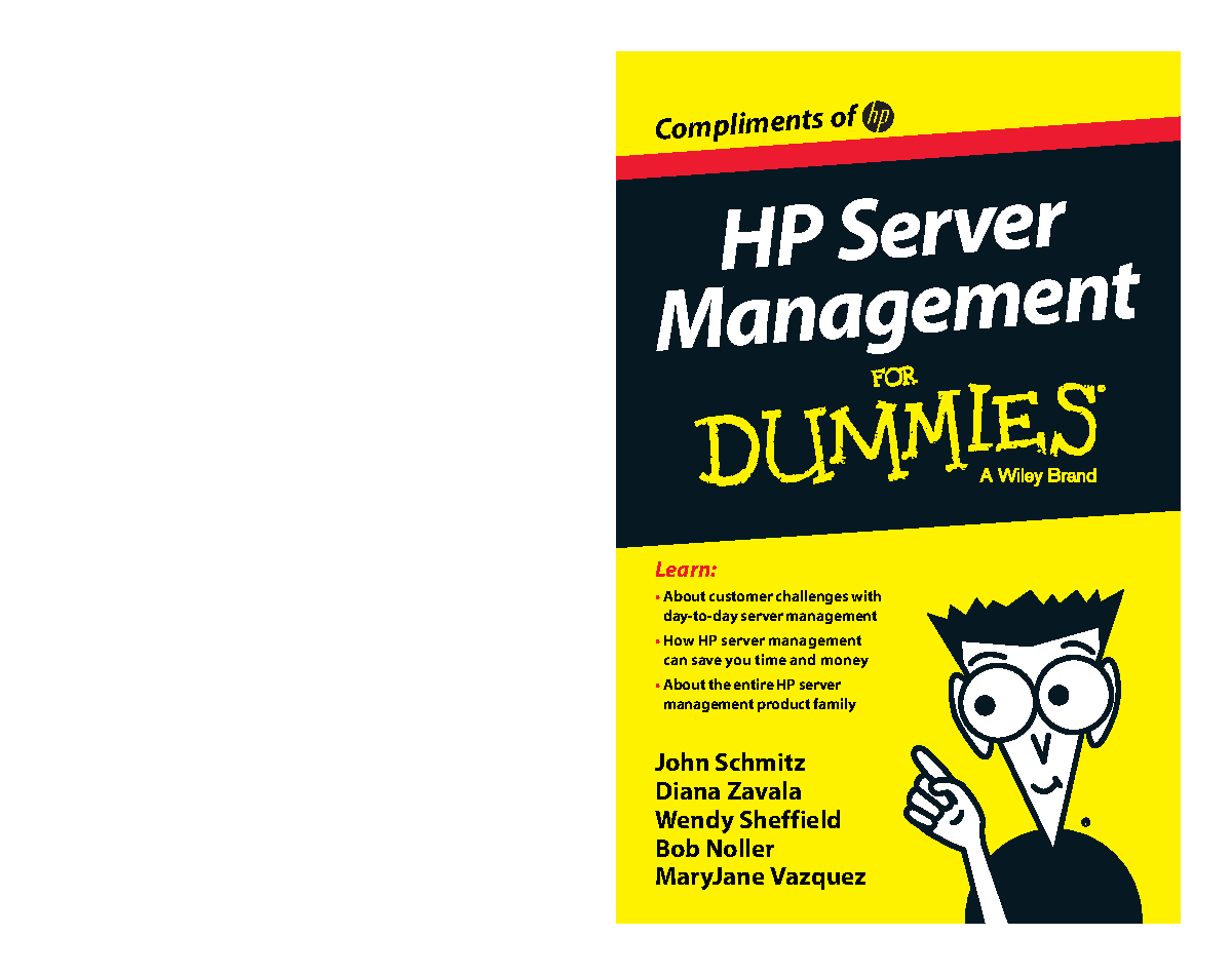 HP Server Management For Dummies - John Schmitz Diana Zavala Wendy ...