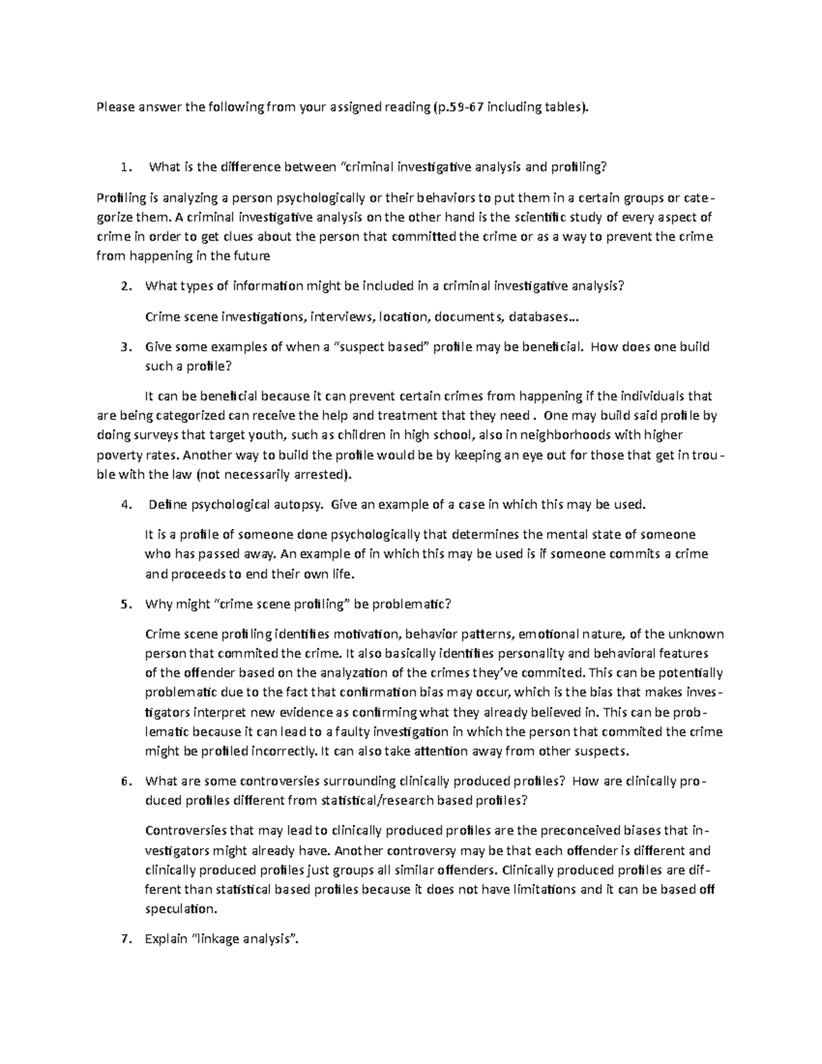 PS 3700 CH 3 Reading Questions - Please answer the following from your ...