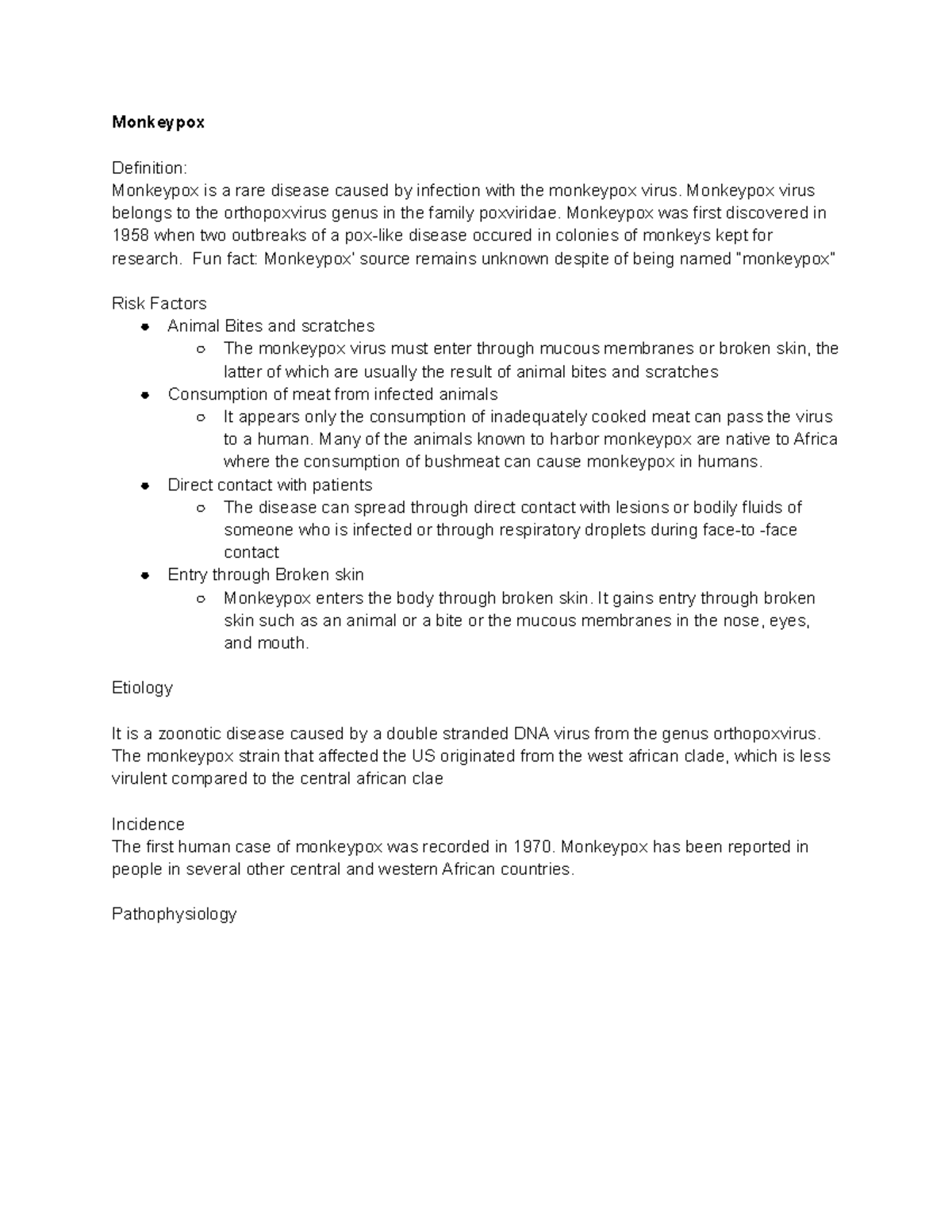 Monkeypox 51 - Monkeypox Definition: Monkeypox is a rare disease caused ...