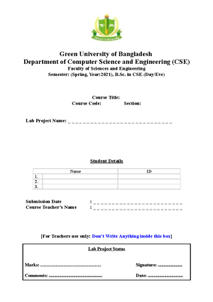 Web Programming Project Report - Web Programming Lab - Studocu