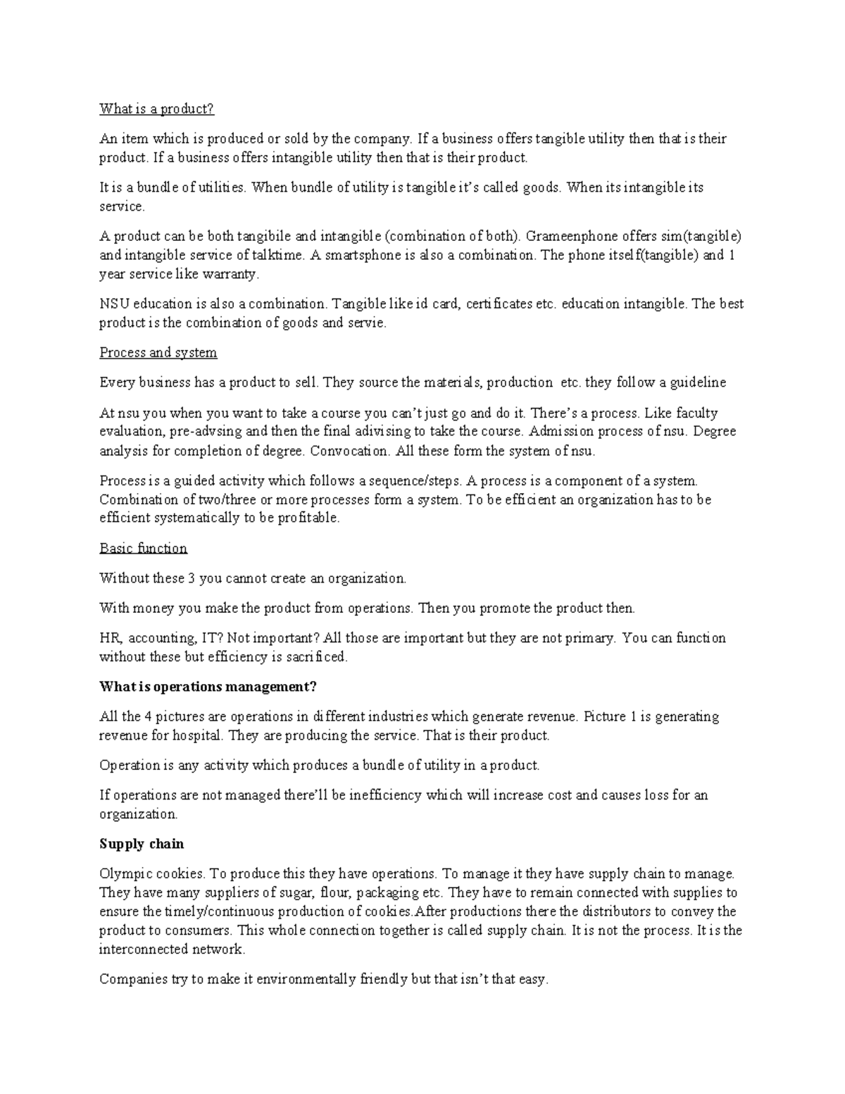 Chapter-1 - lol - What is a product? An item which is produced or sold ...