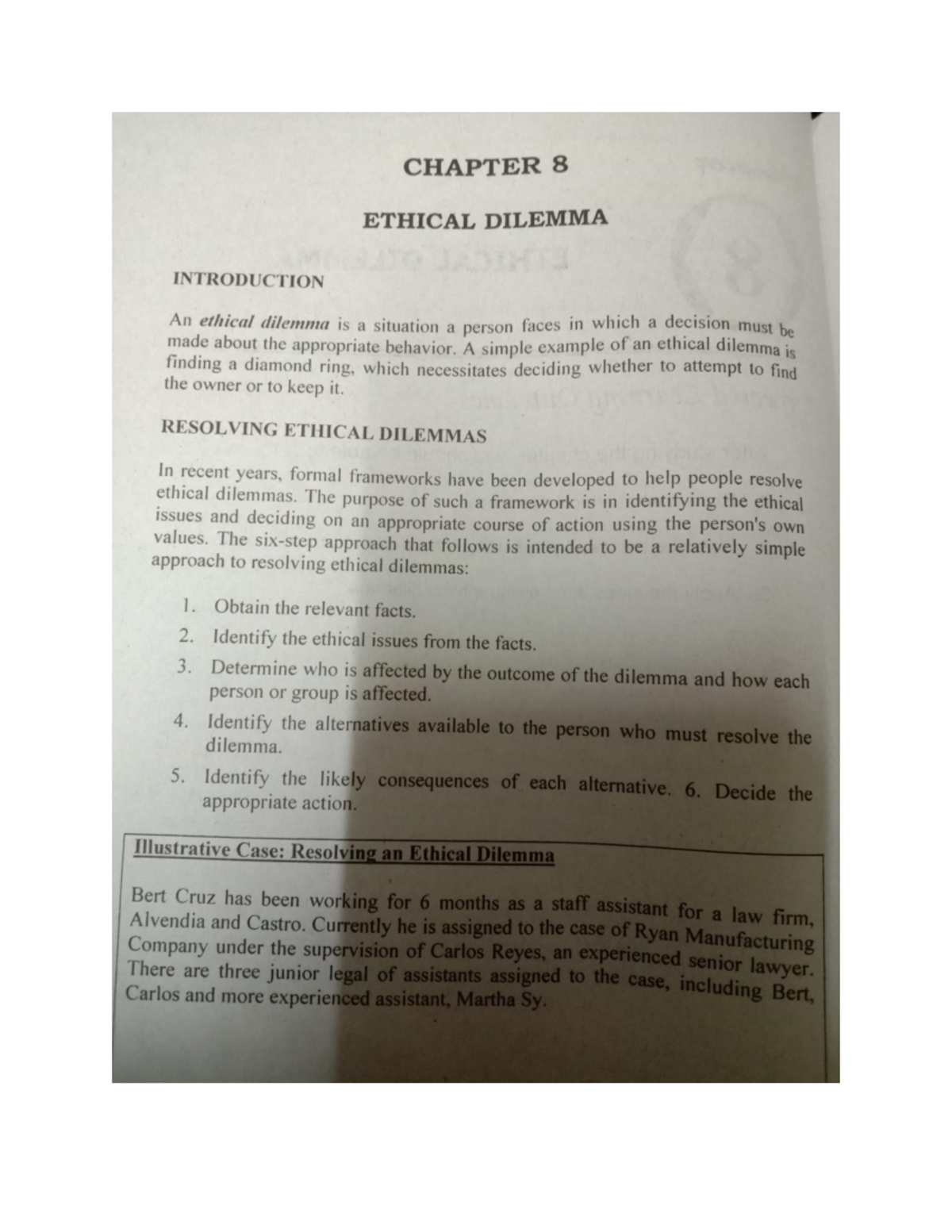 Chapter 8 and 9 - lecture - Corporate Governance, Business Ethics, Risk Management, and Internal ...