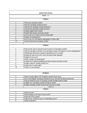 8. Operating Systems - ~ 1 ~ Chapter 1: Overview of operating system 1 ...