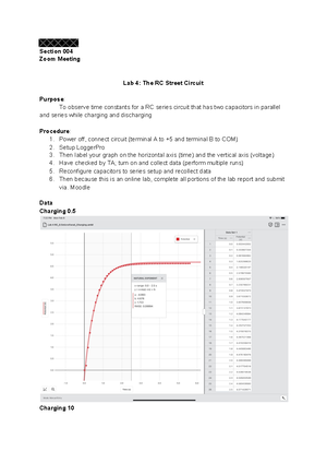 Lab 2 Phys 2109 - Phys 2109 Lab with Dr. Amir Javaid - Name Lab 2 - Individual Resistor Circuits ...