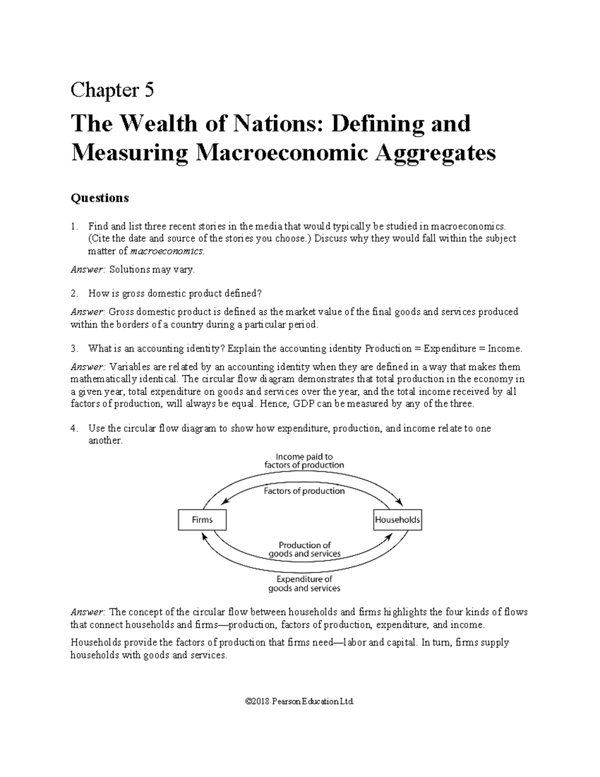 Ch19 - notes - Chapter 5 The Wealth of Nations: Defining and Measuring ...