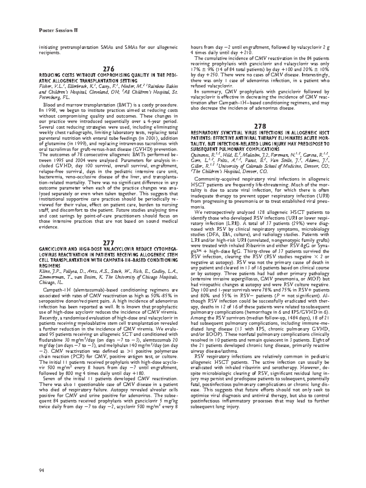 Respiratory syncytial virus infections i - initiating ...