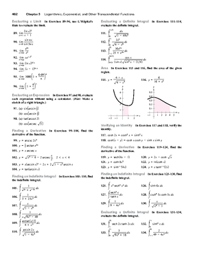 CALC 20 - CALC 20 NOTES - 394 Chapter 5 Logarithmic, Exponential, and ...