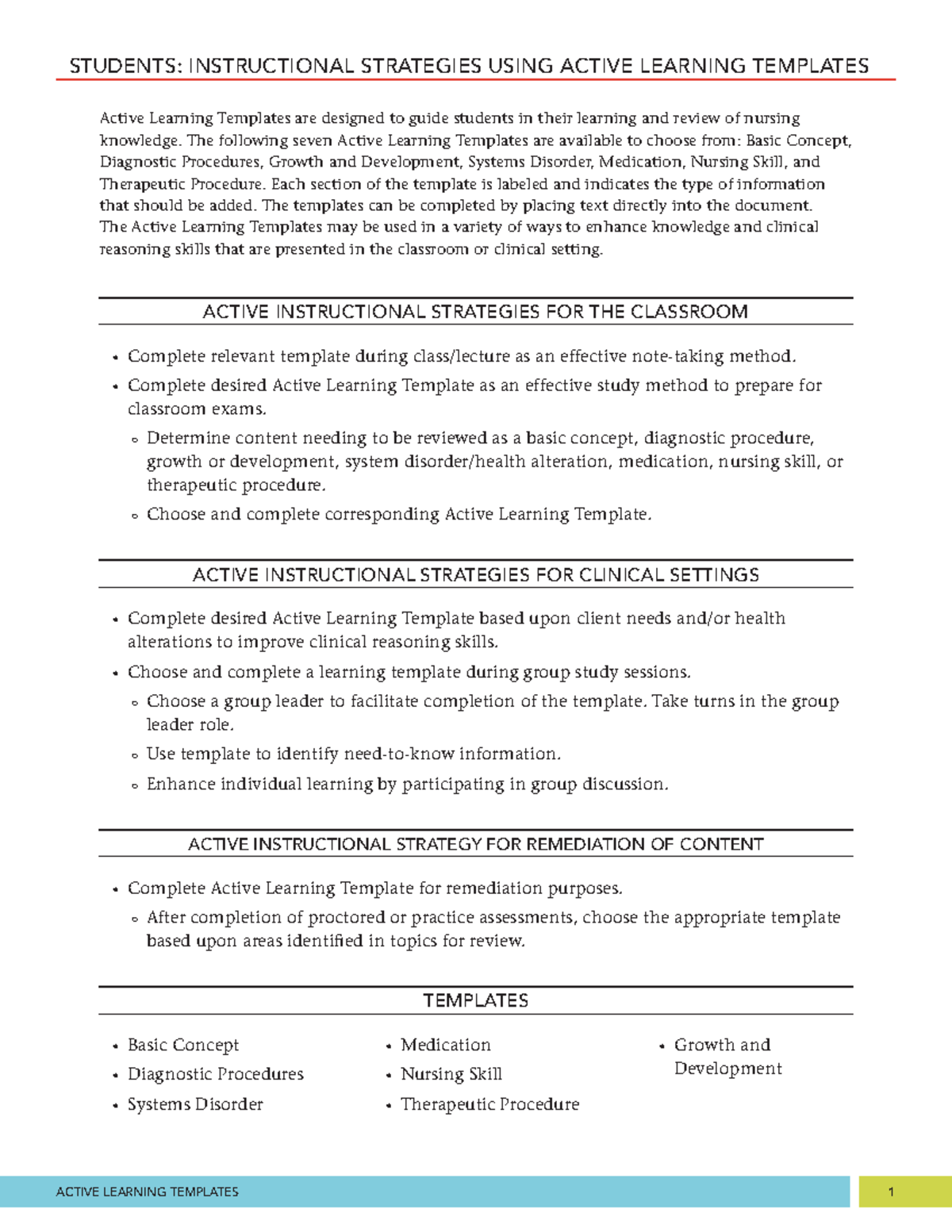 Active Learning Template student Instructions - Active Learning ...