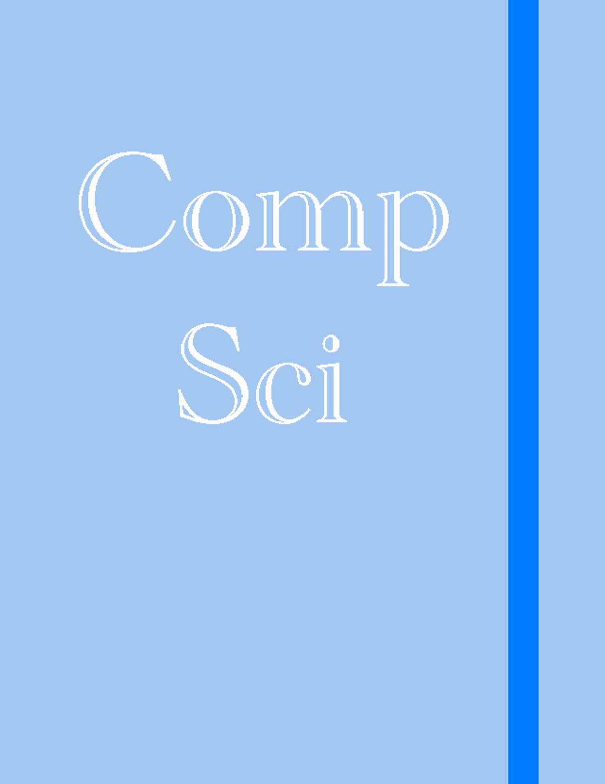 Comp Sci Java Basics Studocu