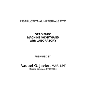 Lesson-2 - foundation of machine shorthand - Foundation of Shorthand ...