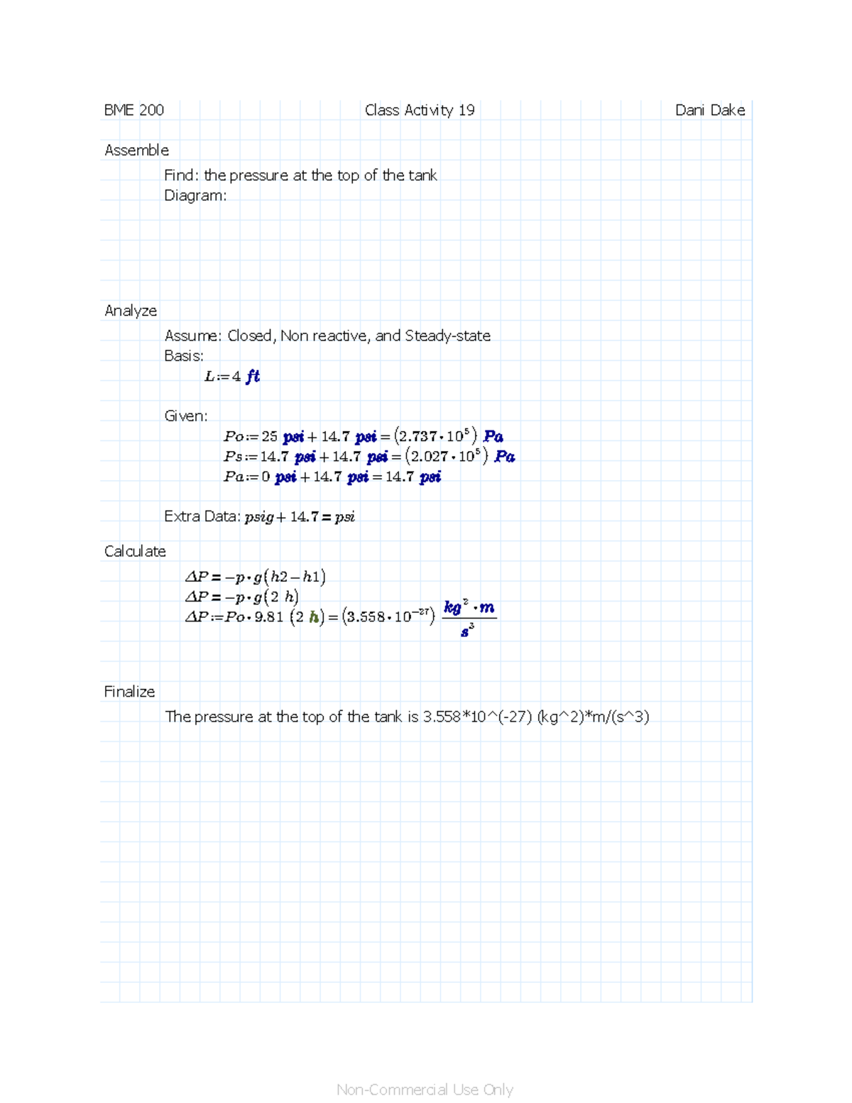 BME 200 Class Activity 19 - BME 200 Class Activity 19 Dani Dake ...