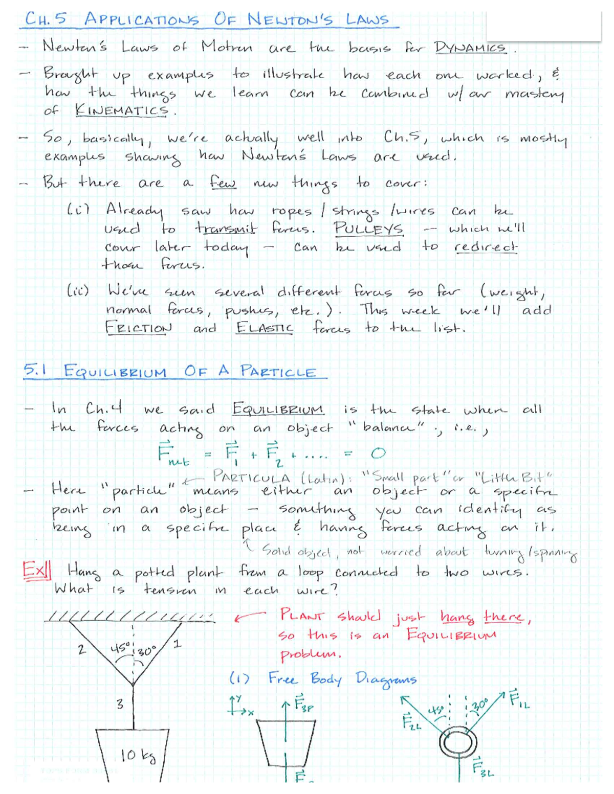 6 - Applications of Newton s Laws - MACS1 110 - Studocu