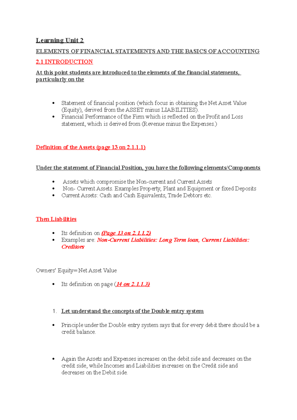 Learning Unit 2 FAC1503 Summary - FACC103 - DUT - Studocu