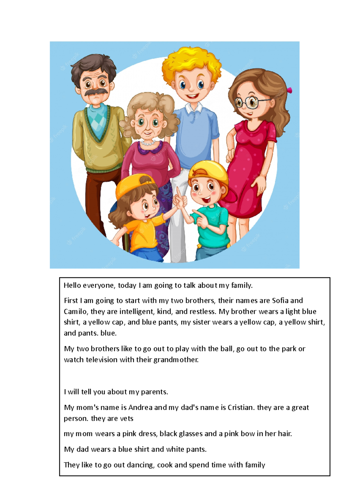 Ingles describir accesorios familia - Hello everyone, today I am going ...