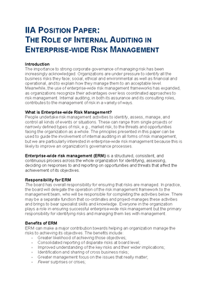 AUI4862 SG 30 Janaury 2019 final - Internal Audit Practice AUl Year ...