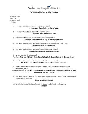 SCS 200 Project 2 Presentation - Anthony Green Module 6 10/8/ Project 2 ...