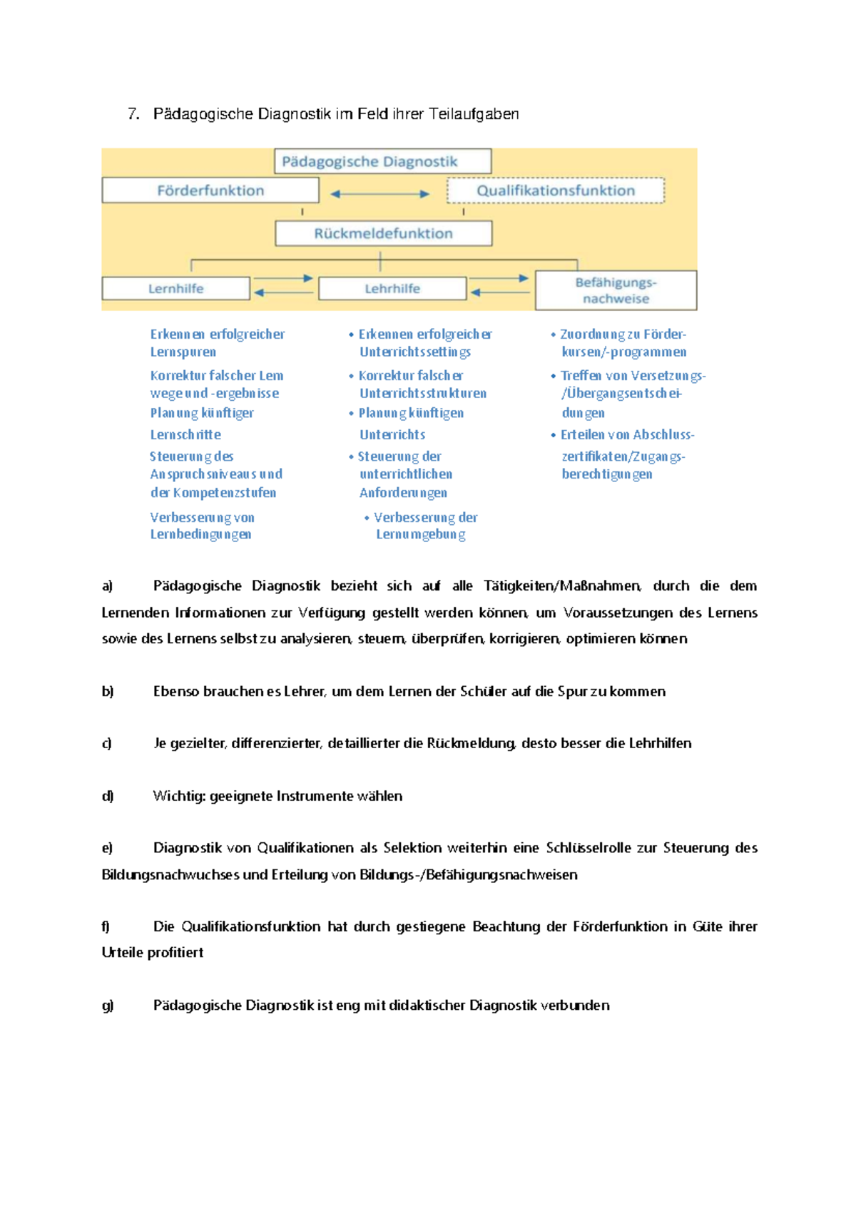 Pädagogische Diagnostik im Feld ihrer Teilaufgaben - 7. Pädagogische ...