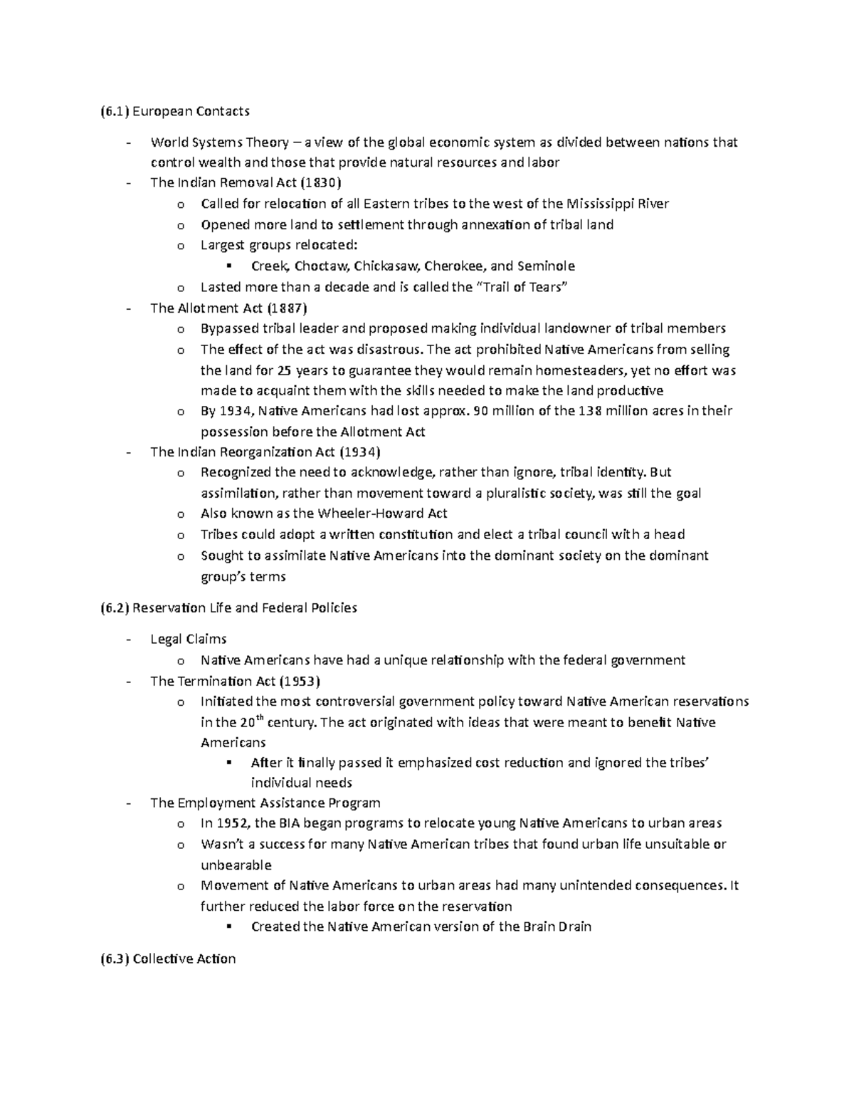 Chapter 6 - Native Americans - (6) European Contacts World Systems ...