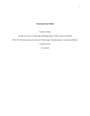 Contemporary Issues in Science and Technology Section 2- Analysis ...