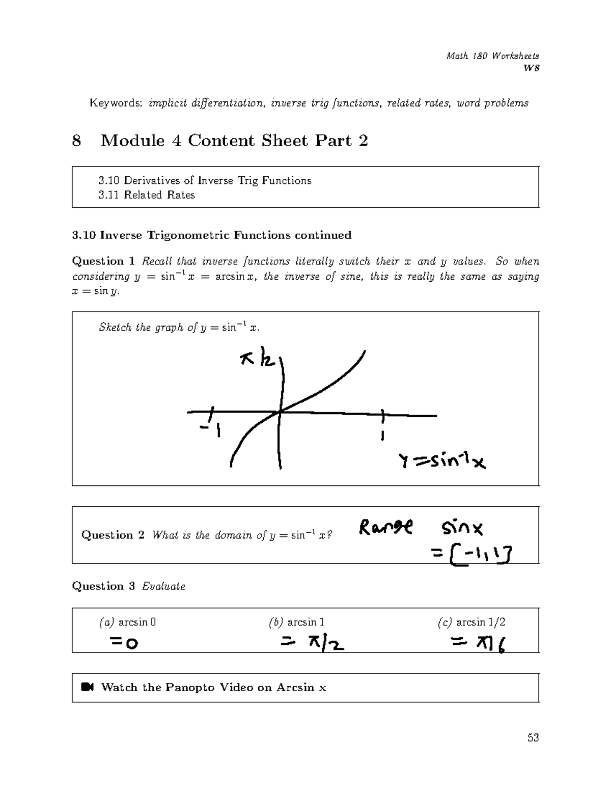 Module 4 Part II - Gradescope assignments - W Keywords:implicit ...