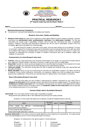Scribd - prac research grade 12 - Quarter 2 – Module 3 Patterns of ...