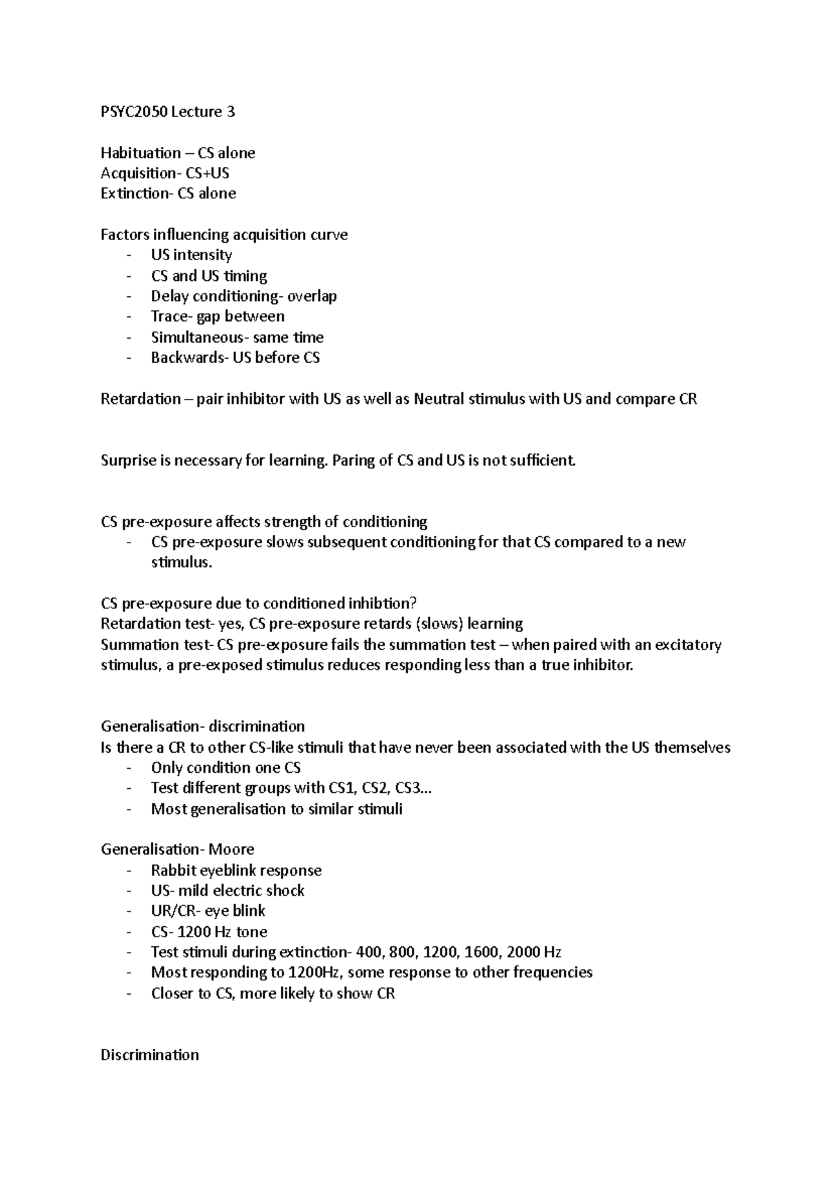 PSYC2050 Lecture 3 - PSYC2050 - UQ - Studocu
