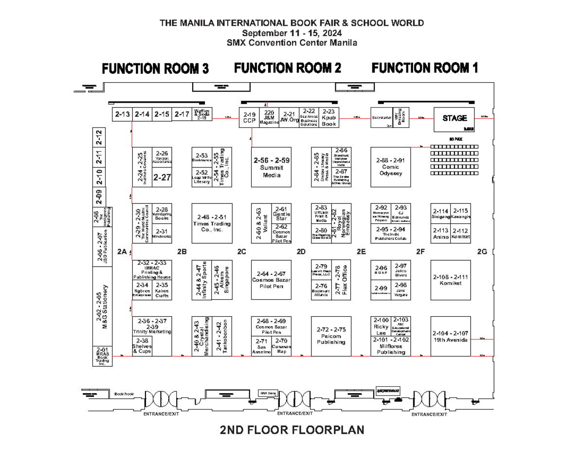 MIBF 2024 Function Room Floorplan as of 08132024 - THE MANILA ...