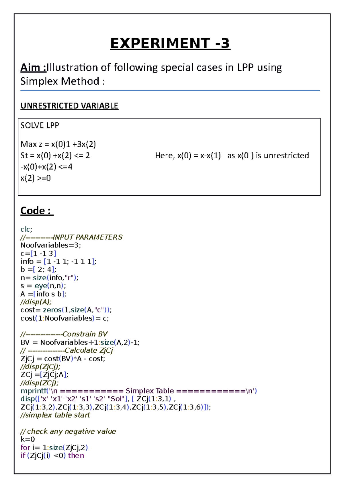 LLP File(1)-1 - File Notes may Help - EXPERIMENT - Aim :Illustration of ...