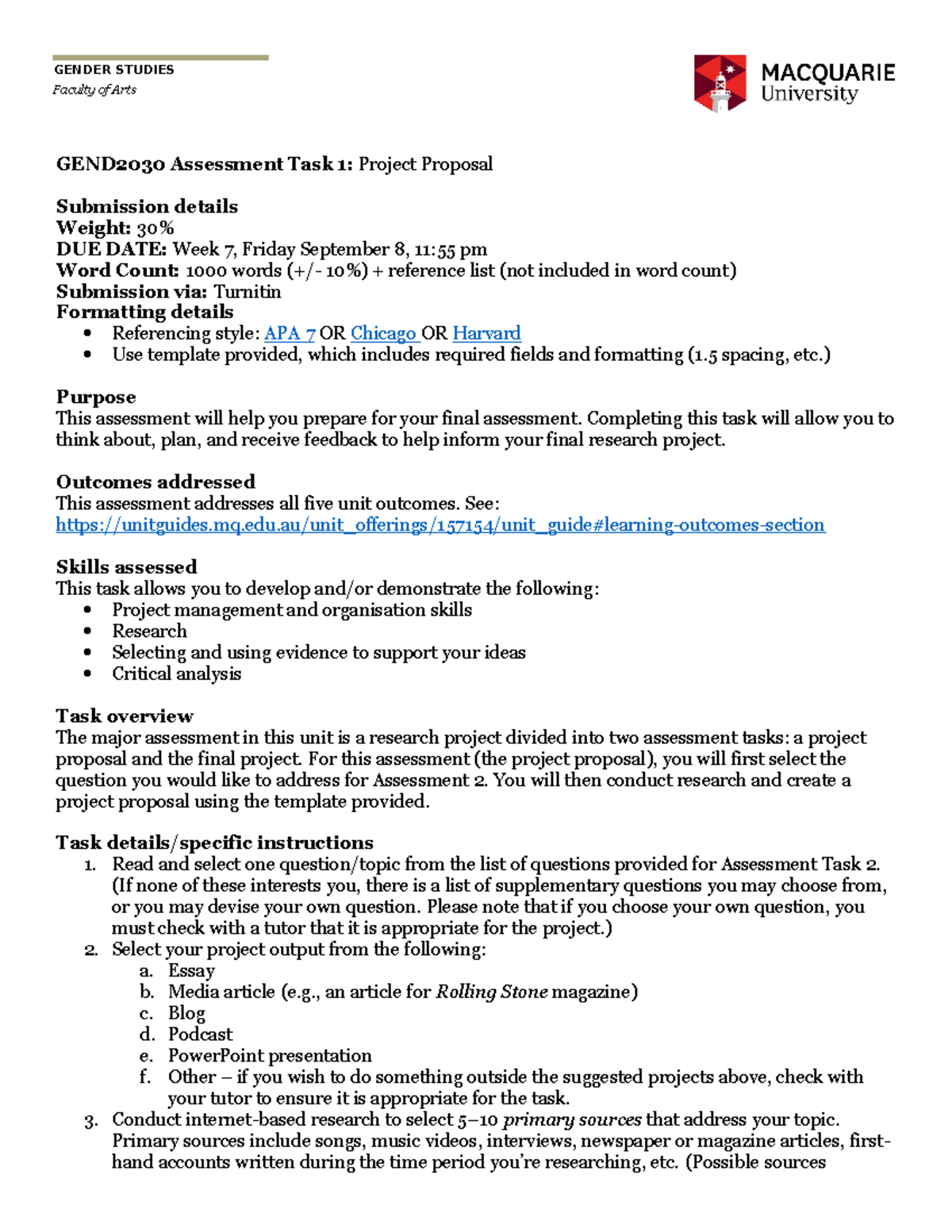 1 2023-GEND2030-Research Project Proposal Assessment 1-Task Sheet final ...