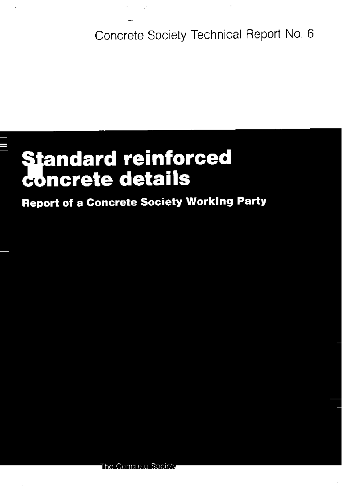 TR 06 Standard reinforced concrete details - Studocu