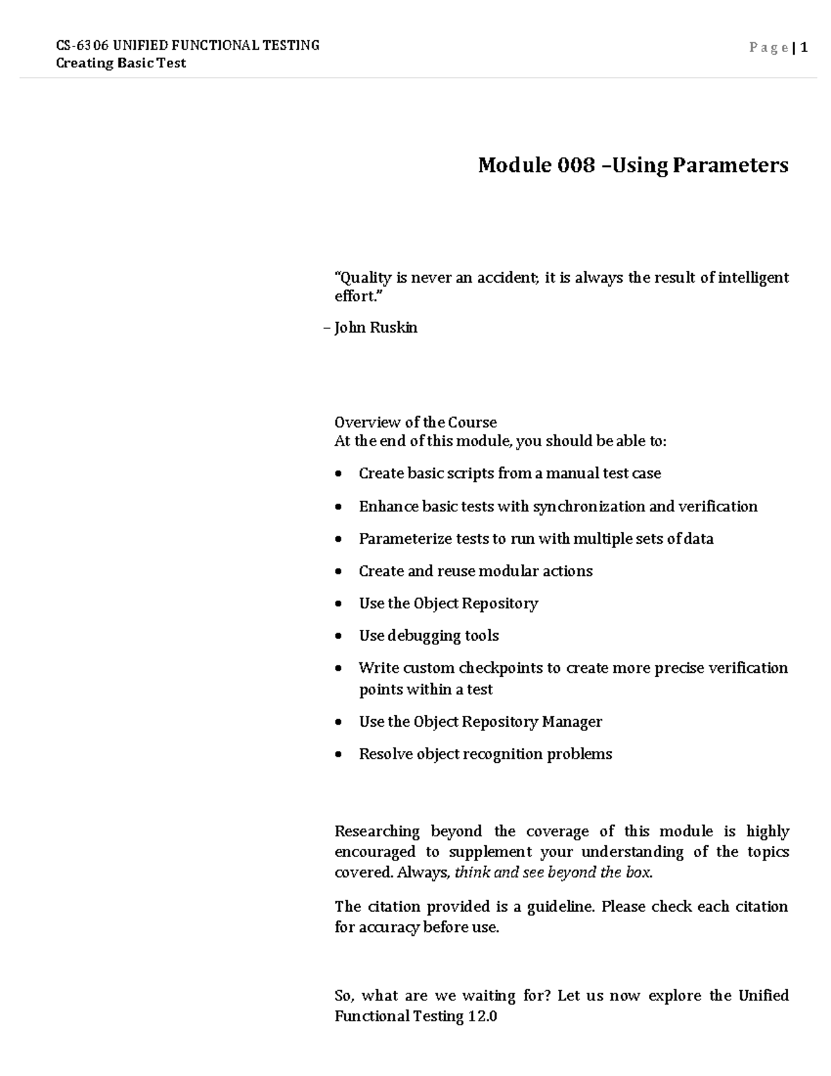 WEEK 9 Module 1 - Load Testing Week 1-9 - Creating Basic Test P a g e ...
