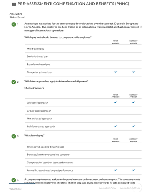 C236 Task 1 - Task 1 Pass First Attempt - Compensation and Benefits ...