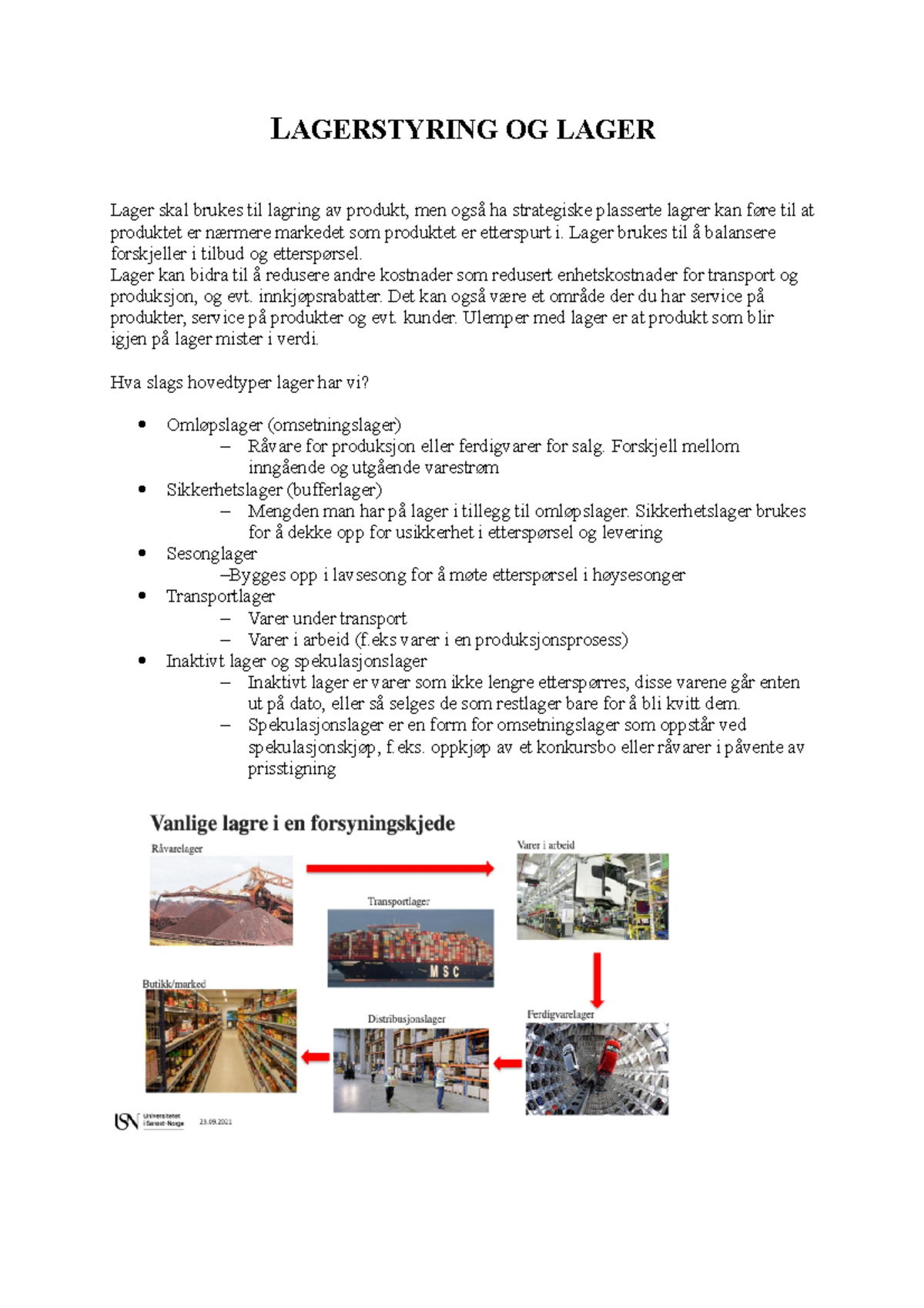 Lagerstyring OG Lager - Foreleser i dette faget er Kenneth Vidskjold. - LAGERSTYRING OG LAGER ...