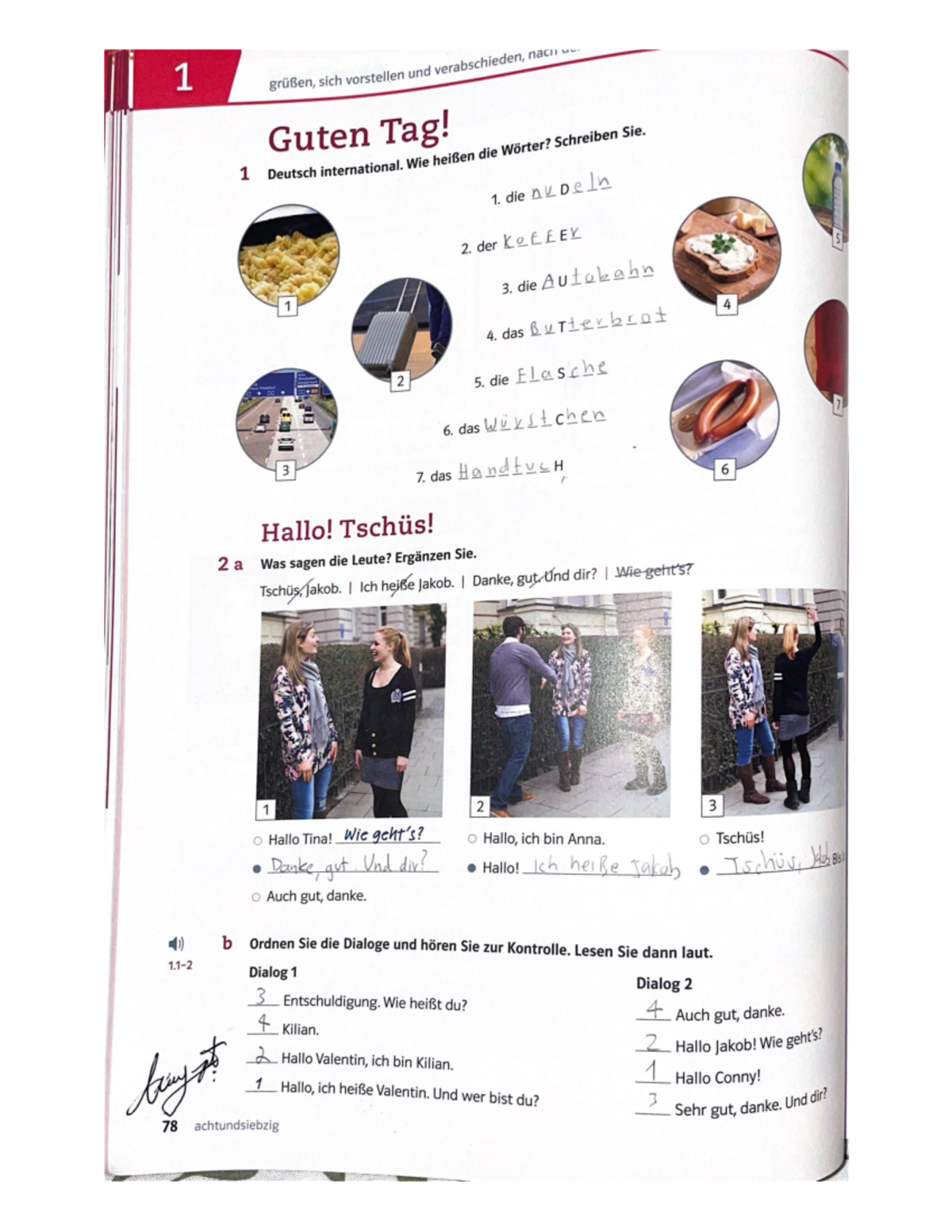 Übungsbuch lektion 1 - 1 grüßen, sich vorstellen und verabschieden ...